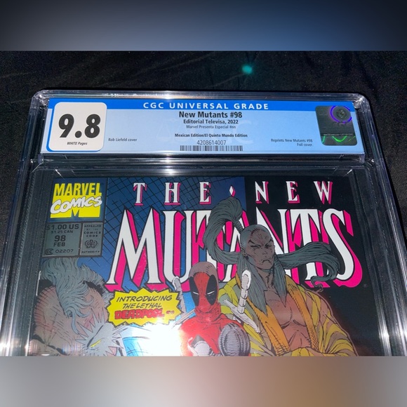 Marvel | Other | New Mutants 98 Cgc 98 Mexican Foil Cover El Quinto ...